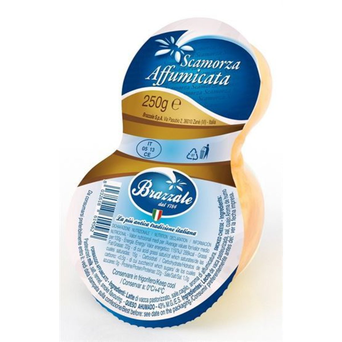 BRAZZALE SCAMORZA AFFUMICATA GR. 250 - l'ecommerce secondo Iper Tosano