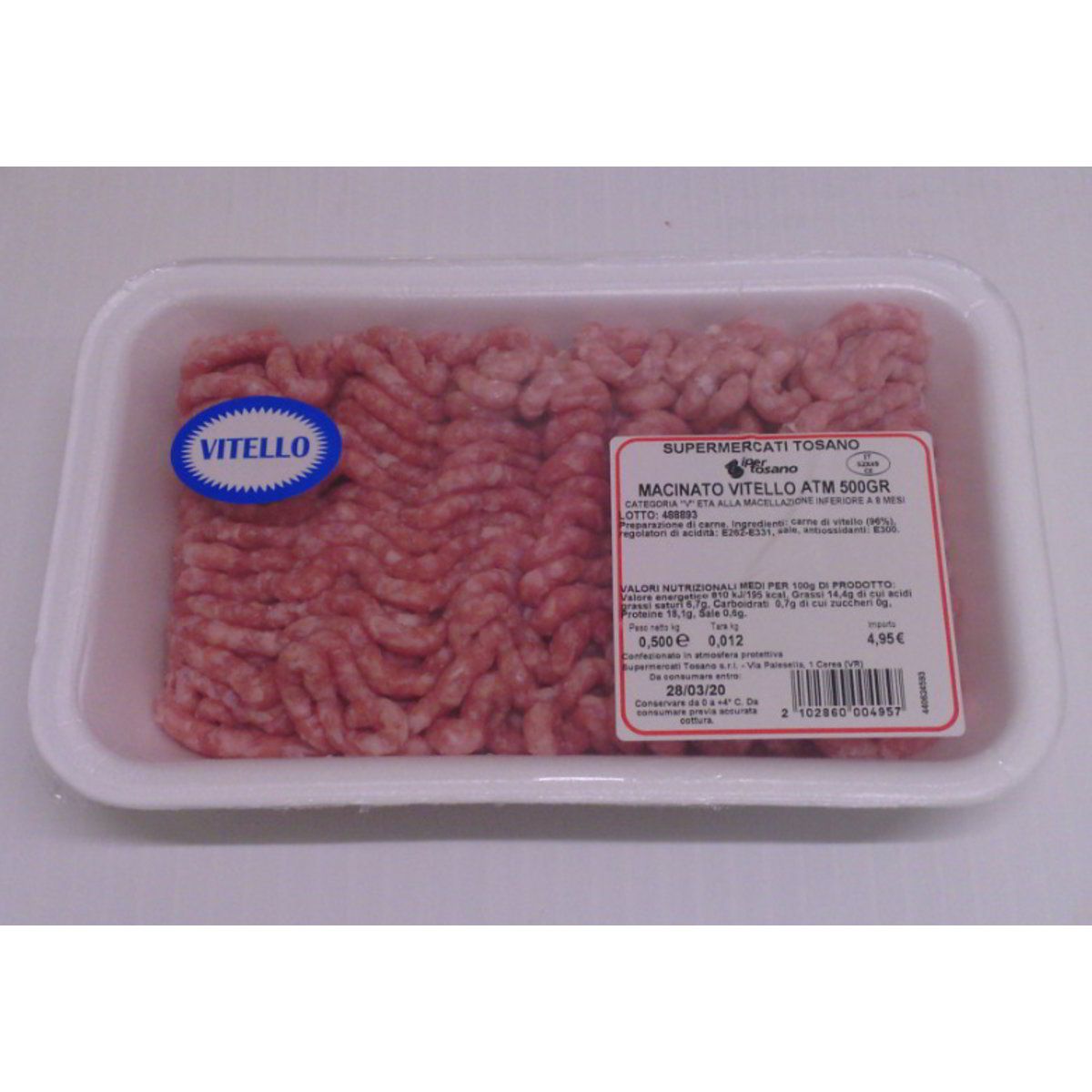 MACINATO DI VITELLO GR. 500 - l'ecommerce secondo Iper Tosano