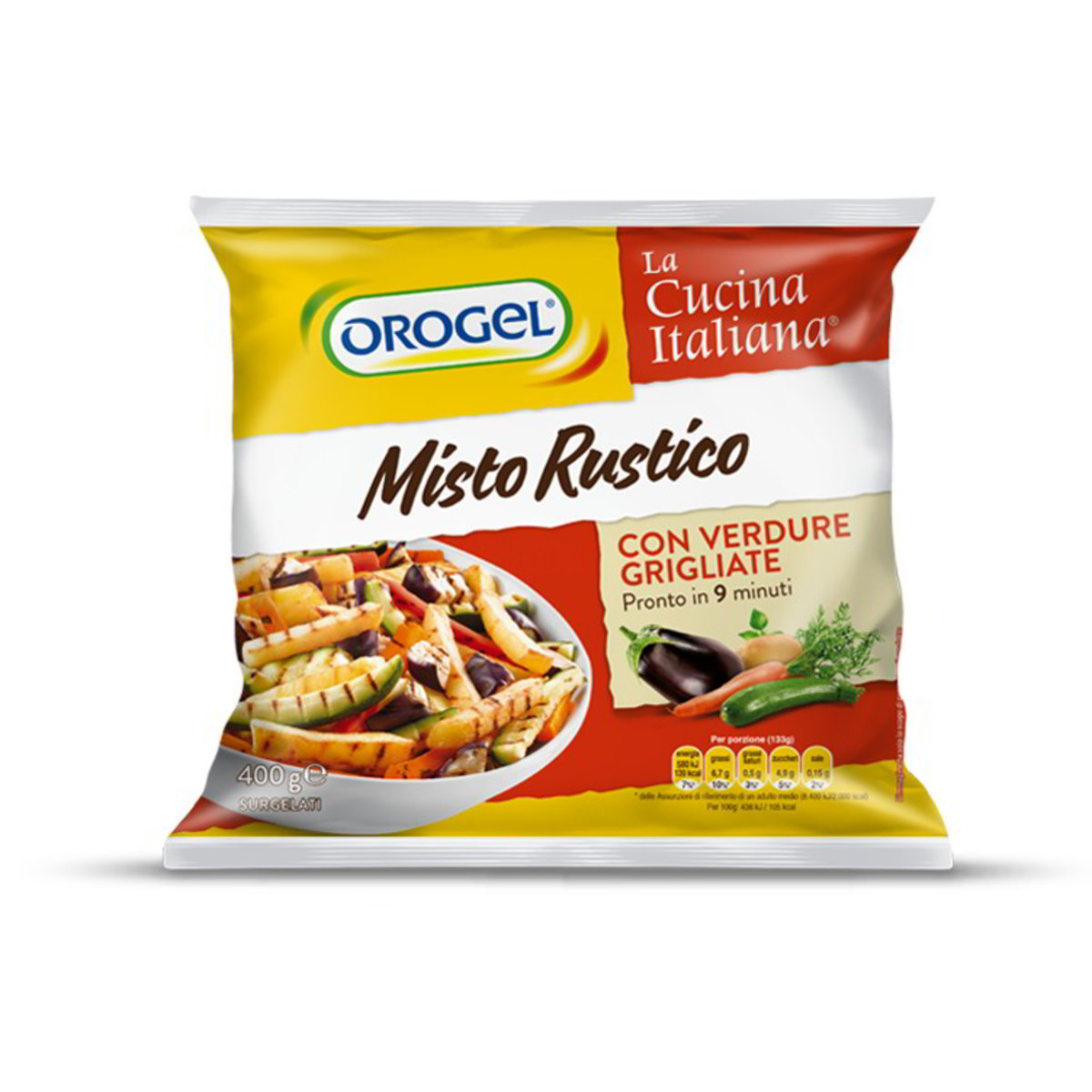 MISTO RUSTICO VERDURE GRIGLIATE OROGEL GR. 400 - l'ecommerce secondo ...