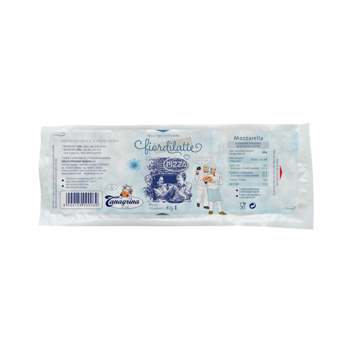 TANAGRINA MOZZARELLA FILONE KG. 1 - l'ecommerce secondo Iper Tosano