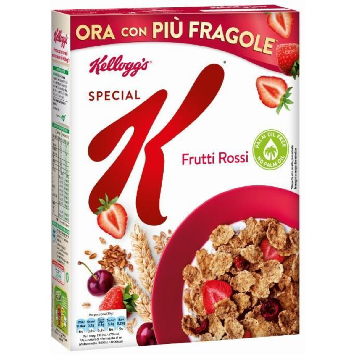 SPECIAL K FIOCCHI CEREALI AI FRUTTI ROSSI KELLOGG'S GR. 290 - l ...