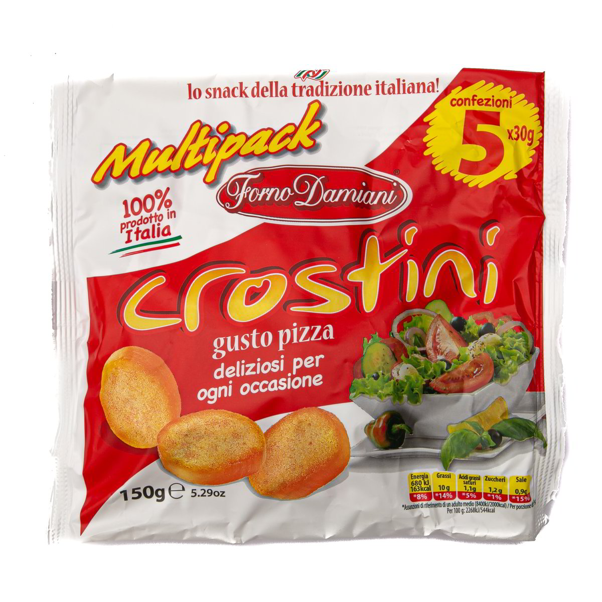 CROSTINI PIZZA MULTIPACK DAMIANI GR.150 - l'ecommerce secondo Iper Tosano