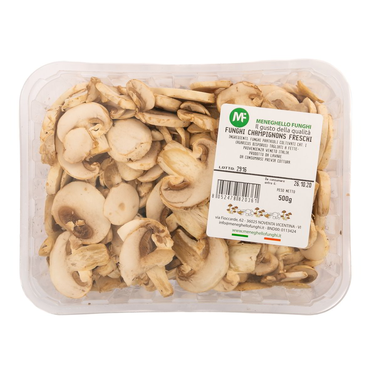 FUNGHI CHAMPIGNON AFFETTATI MENEGHELLO FUNGHI GR. 500 - l'ecommerce ...