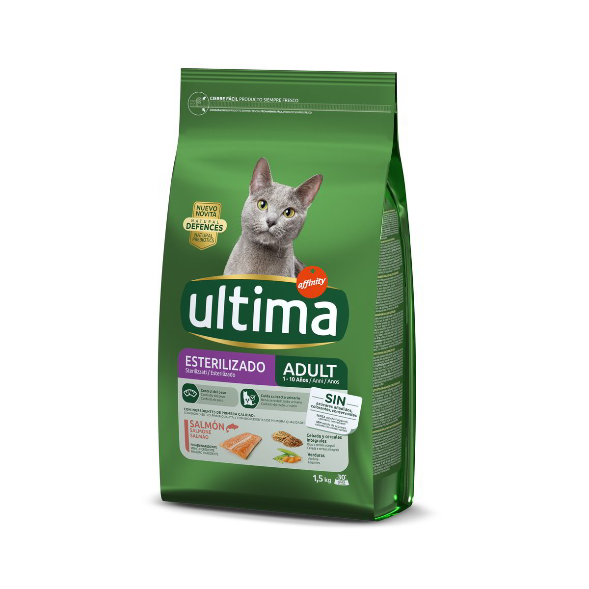 CROCCANTINI PER GATTI STERILIZZATI AL SALMONE ULTIMA KG.1,5 - l ...