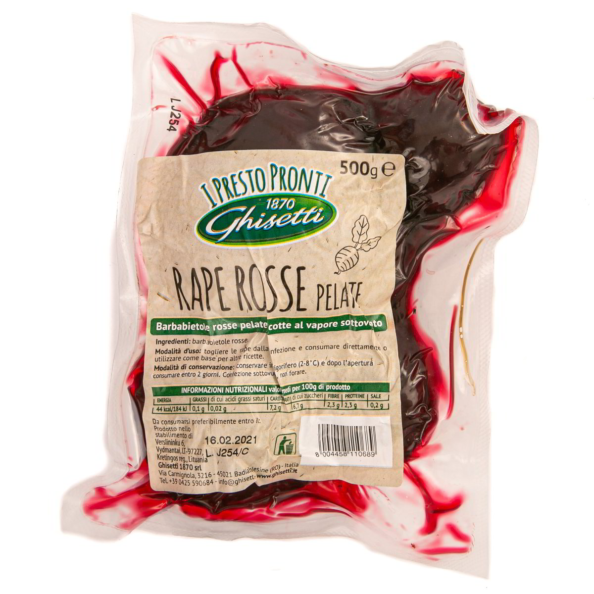 RAPE ROSSE COTTE GHISETTI GR.500 - l'ecommerce secondo Iper Tosano