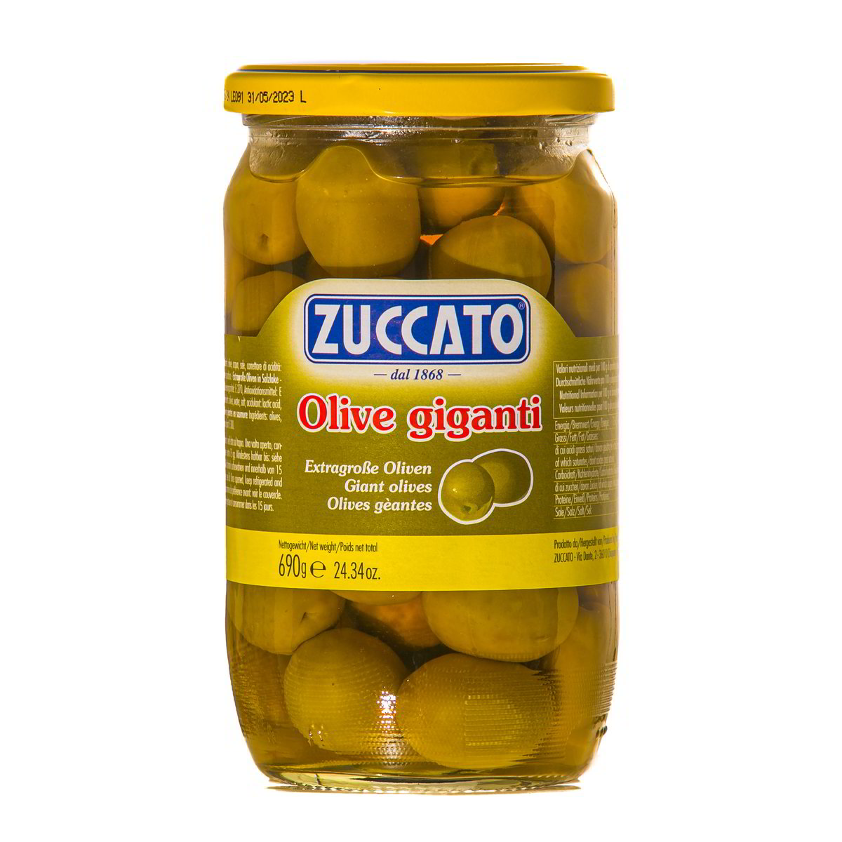 OLIVE VERDI GIGANTI ZUCCATO ML.720 - l'ecommerce secondo Iper Tosano