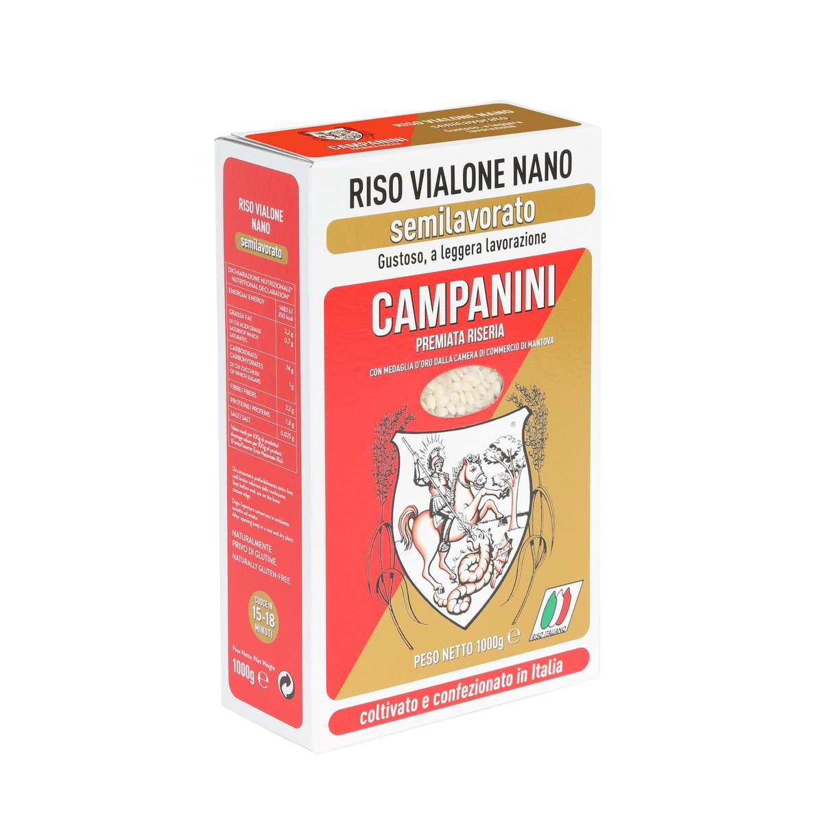 RISO VIALONE NANO SEMILAVORATO CAMPANINI KG.1 - l'ecommerce secondo ...