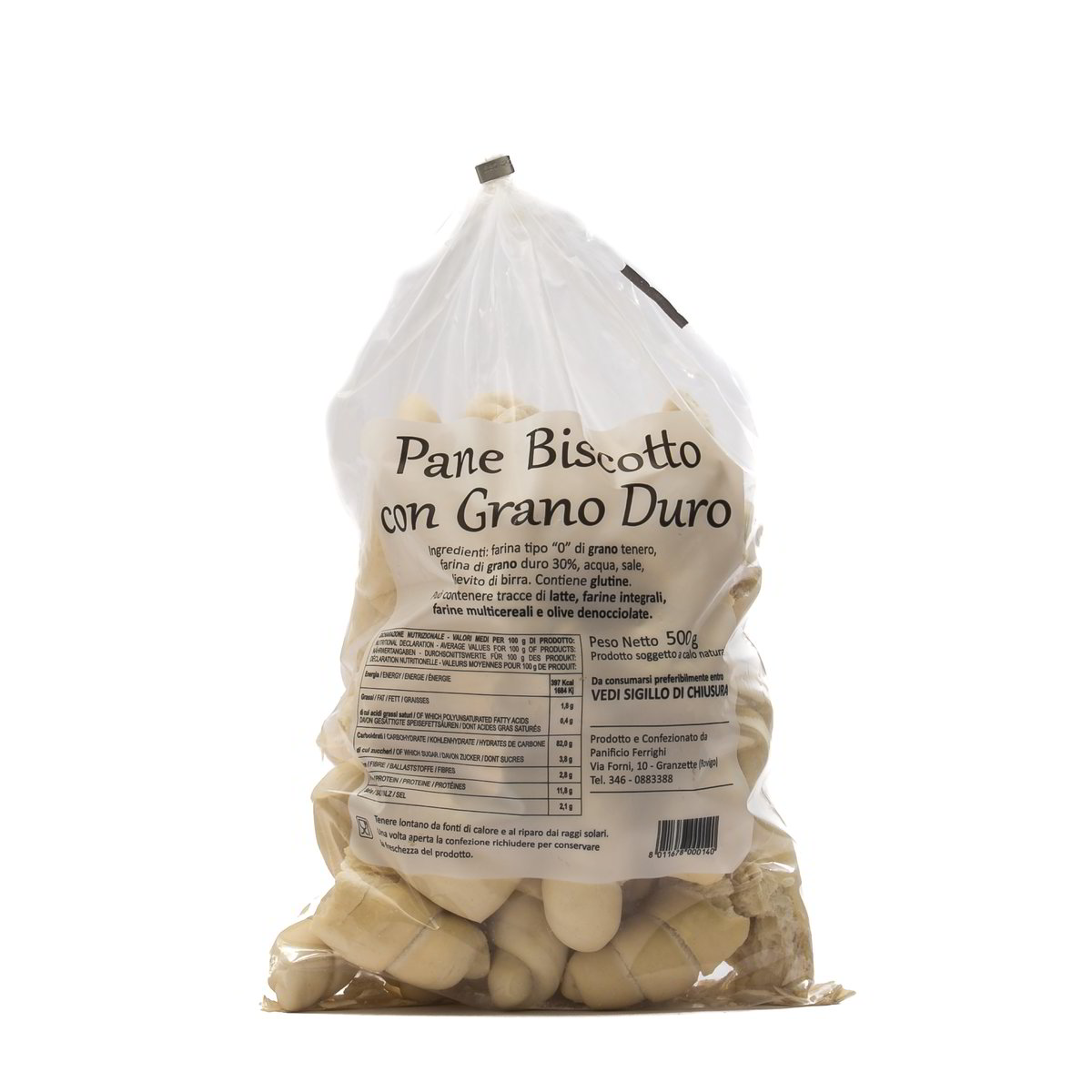 PANE BISCOTTO DURO FERRIGHI GR.500 - l'ecommerce secondo Iper Tosano