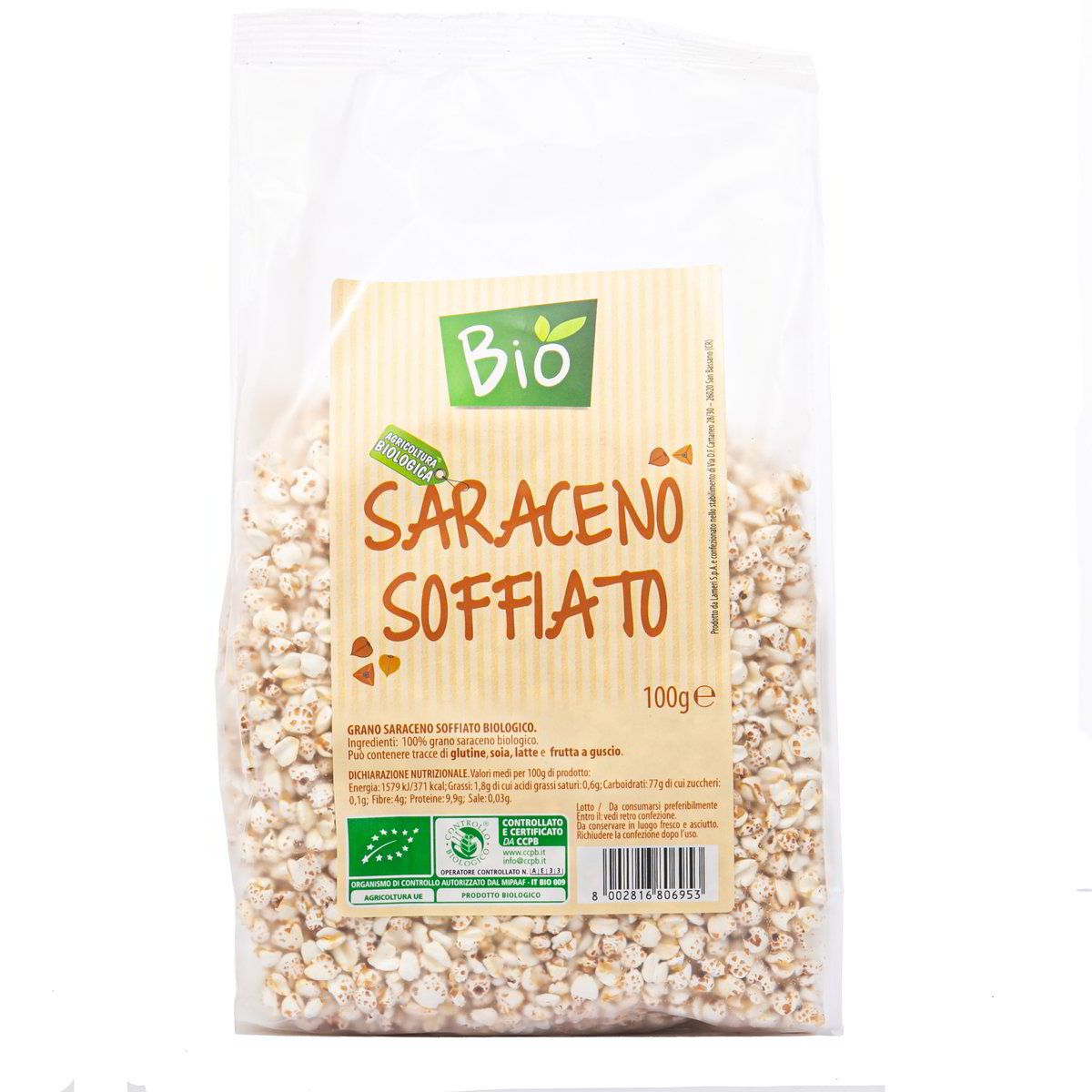 GRANO SARACENO SOFFIATO BIO LAMERI GR. 100 - l'ecommerce secondo Iper Tosano