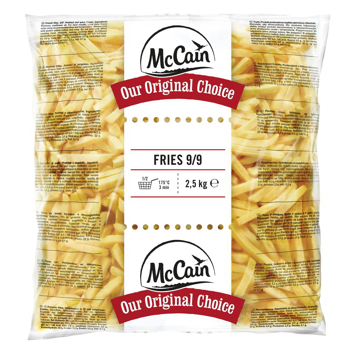 MC CAIN PATATE 3/8 KG 2,5 MCCAIN KG. 2,50 - l'ecommerce secondo Iper Tosano