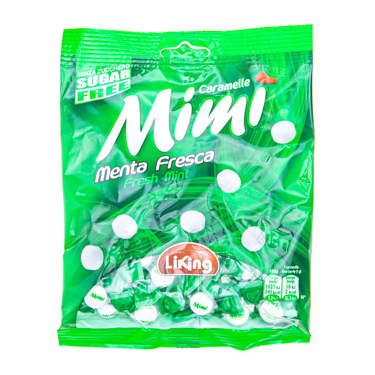 CARAMELLE MIMI' ALLA MENTA SACCHETTO LIKING GR.50 - l'ecommerce secondo ...