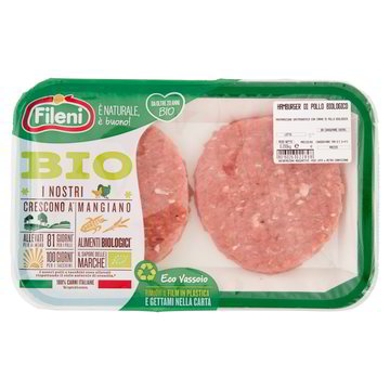 HAMBURGER DI POLLO BIO FILENI GR. 200 - l'ecommerce secondo Iper Tosano