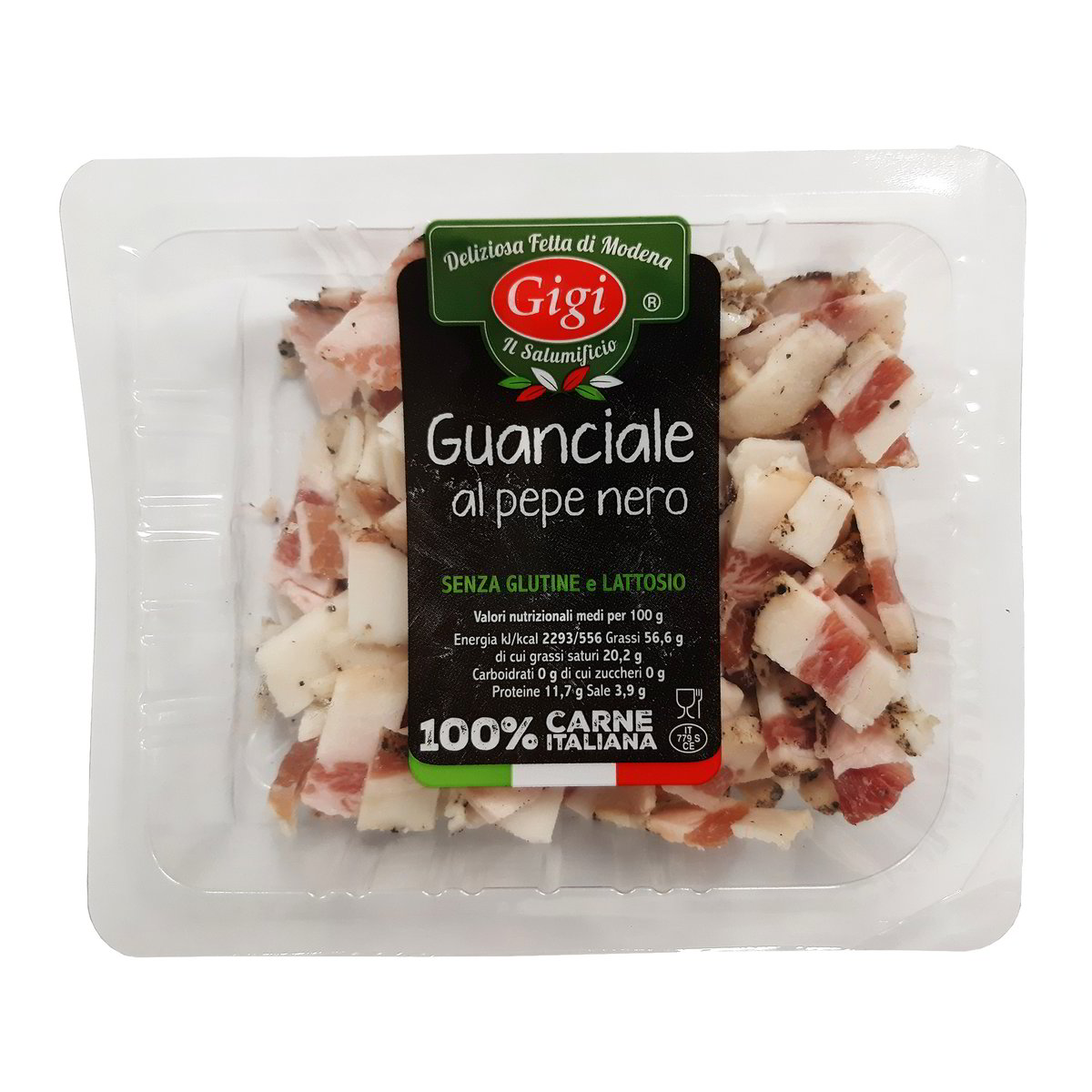 GUANCIALE AL PEPE NERO GIGI GR. 300 - l'ecommerce secondo Iper Tosano