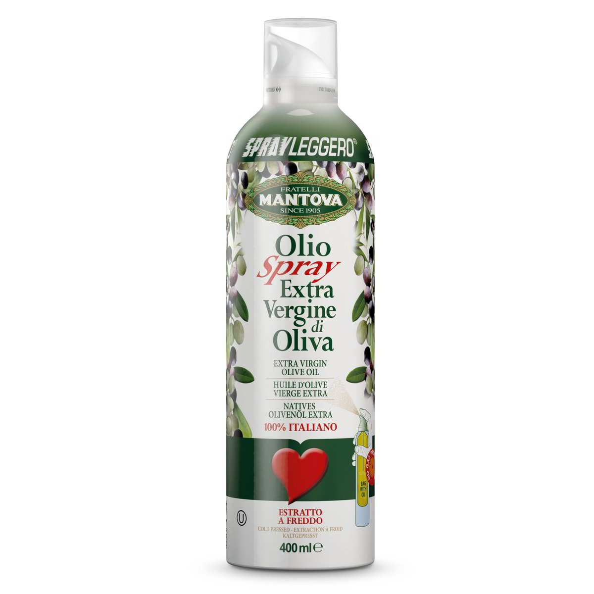 OLIO EXTRA VERGINE DI OLIVA SPRAY MANTOVA ML.400 - l'ecommerce secondo ...