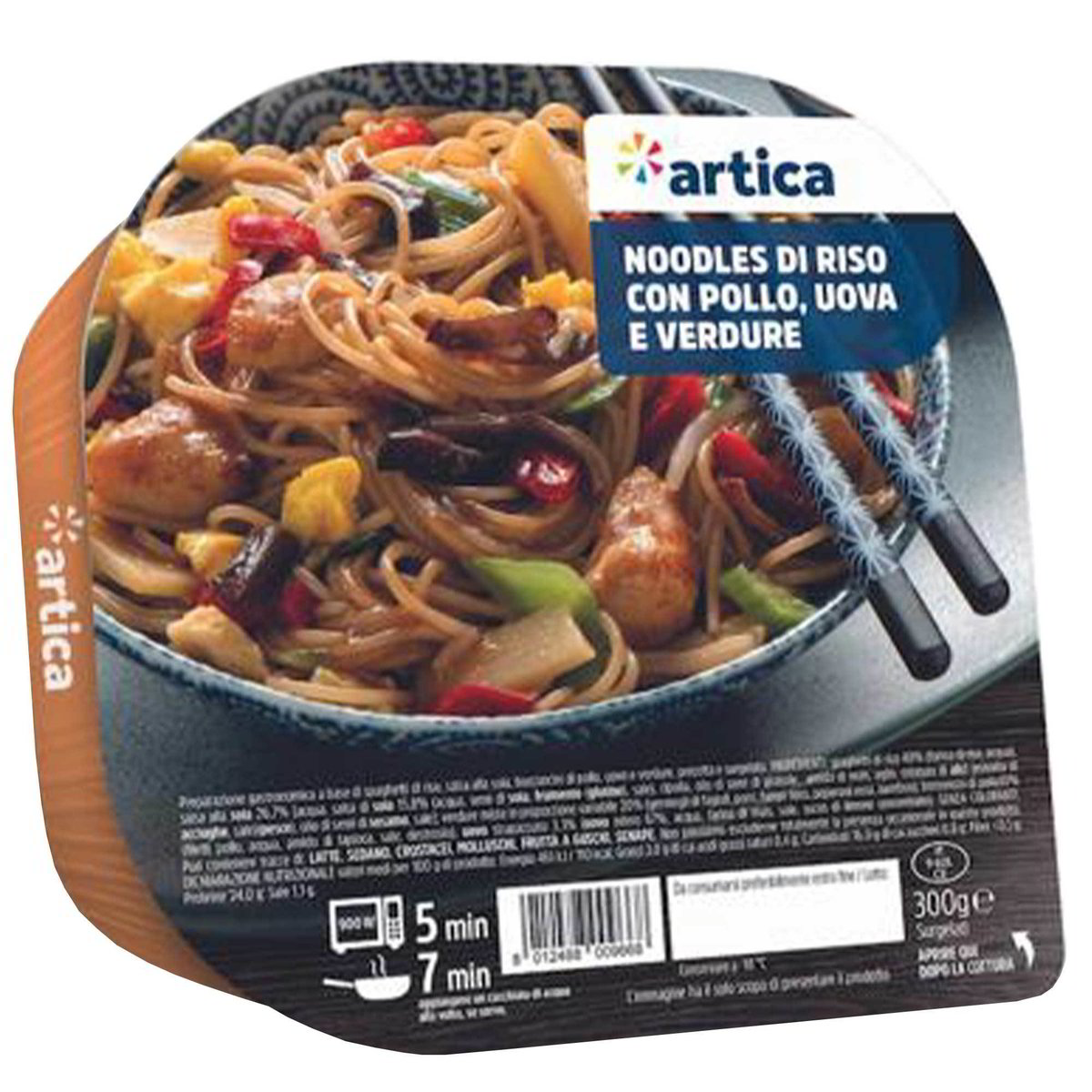 NOODLES DI RISO CON POLLO UOVA E VERDURE ARTICA GR. 300 - l'ecommerce ...