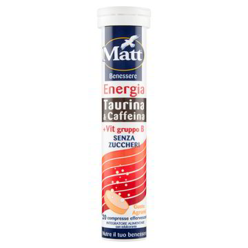 INTEGRATORE ALIMENTARE TAURINA E CAFFEINA SENZA ZUCCHERI MATT GR. 90 ...