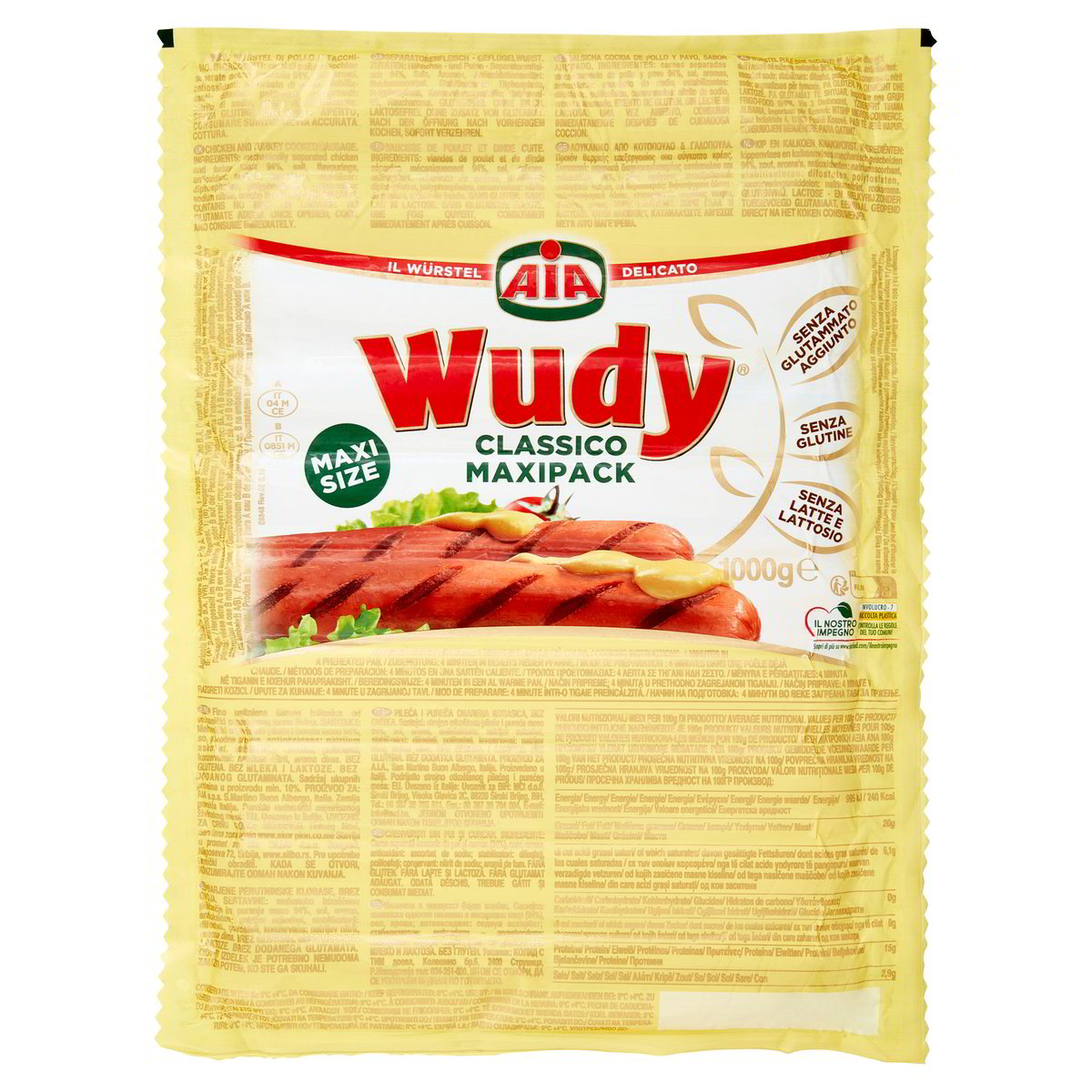 WÜRSTEL DI POLLO WUDY MAXIPACK AIA KG. 1 - l'ecommerce secondo Iper Tosano