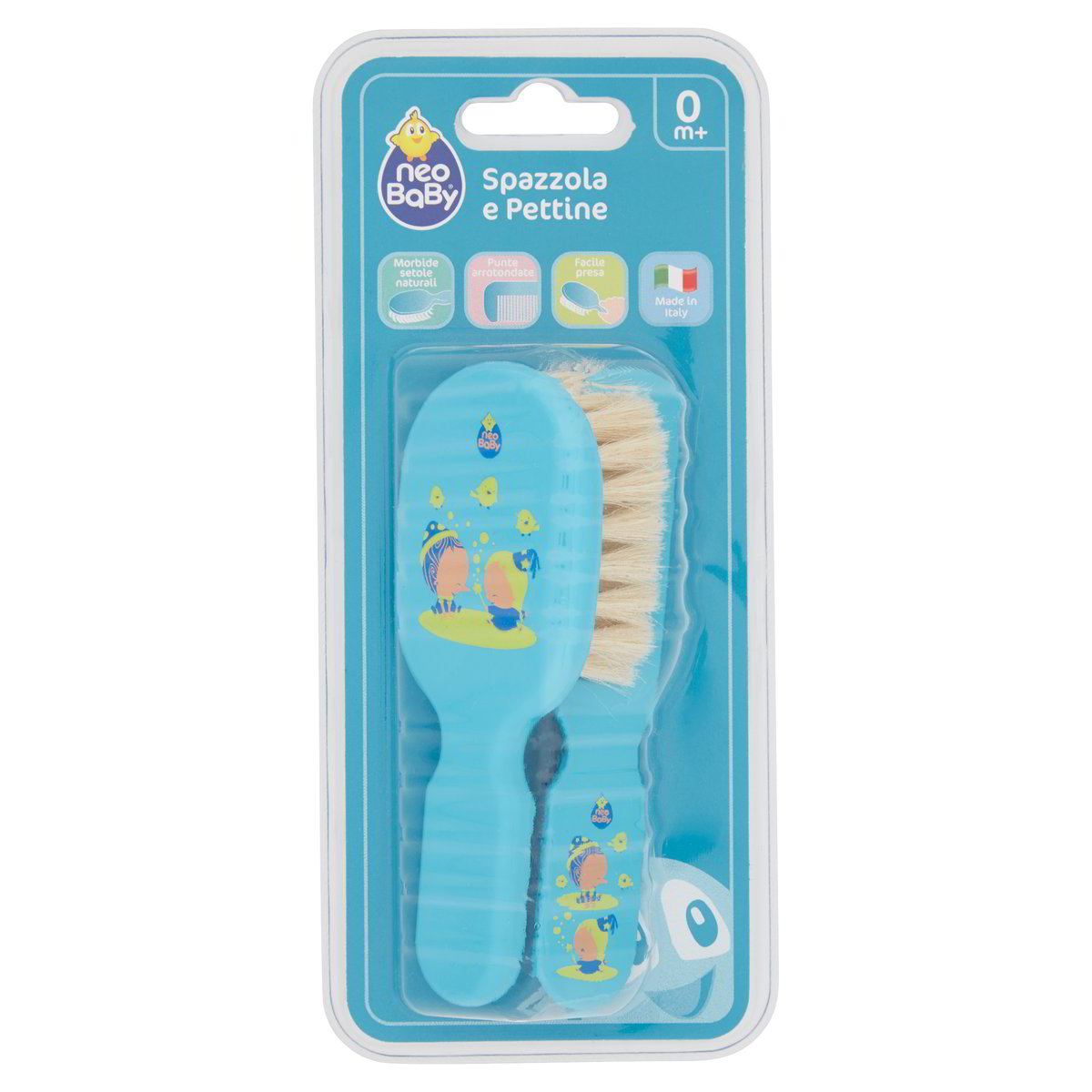 PETTINE/SPAZZOLA SETOLE NATURALI NEO BABY PZ.1 - l'ecommerce secondo ...