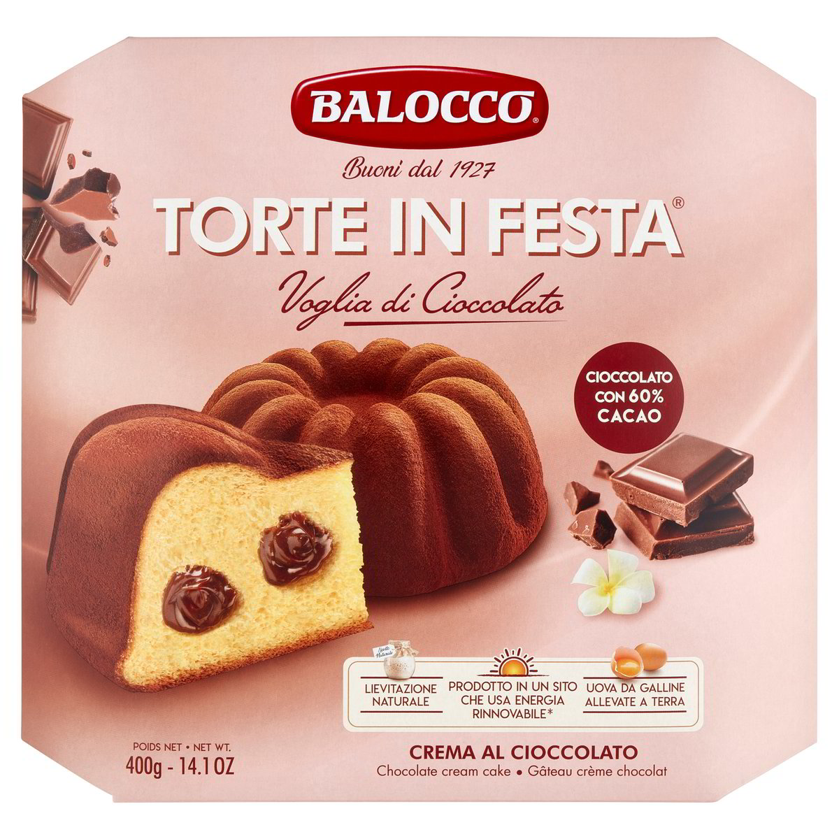 TORTA IN FESTA VARIEGATA AL CIOCCOLATO BALOCCO GR. 400 - l'ecommerce ...