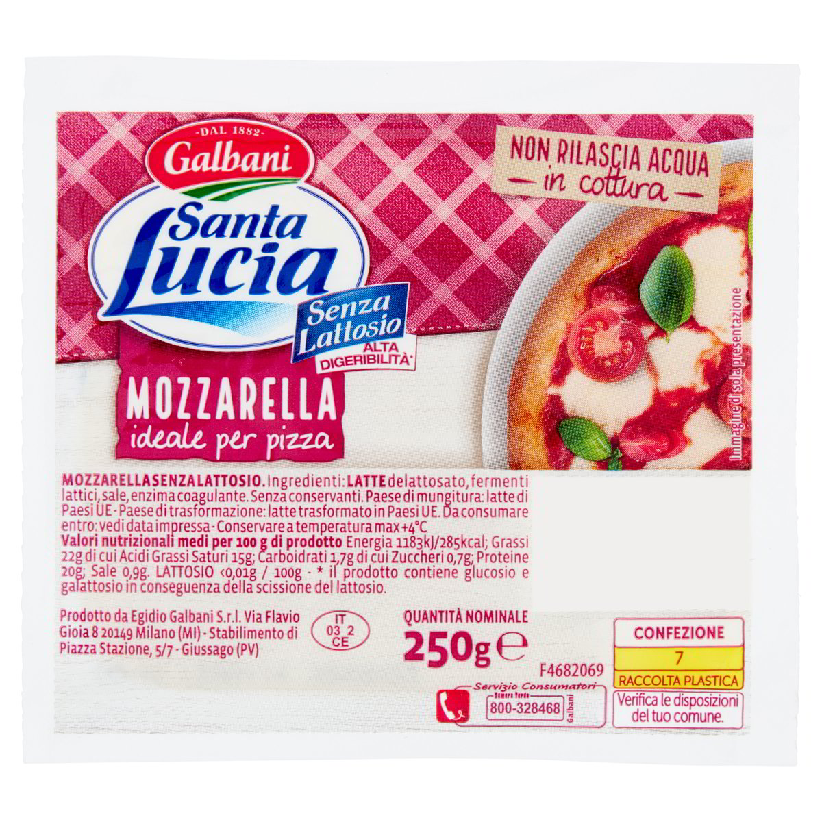 SANTA LUCIA PANETTO SENZA LATTOSIO GR.250 - l'ecommerce secondo Iper Tosano