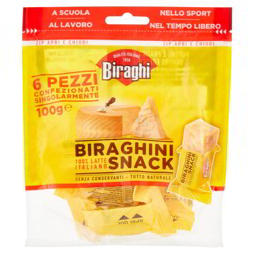 BIRAGHINI SNACK BIRAGHI GR. 16,67 X 6 PZ. - l'ecommerce secondo Iper Tosano