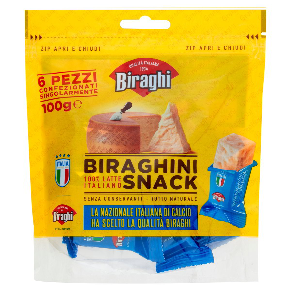 BIRAGHINI SNACK BIRAGHI GR. 16,67 X 6 PZ. - l'ecommerce secondo Iper Tosano