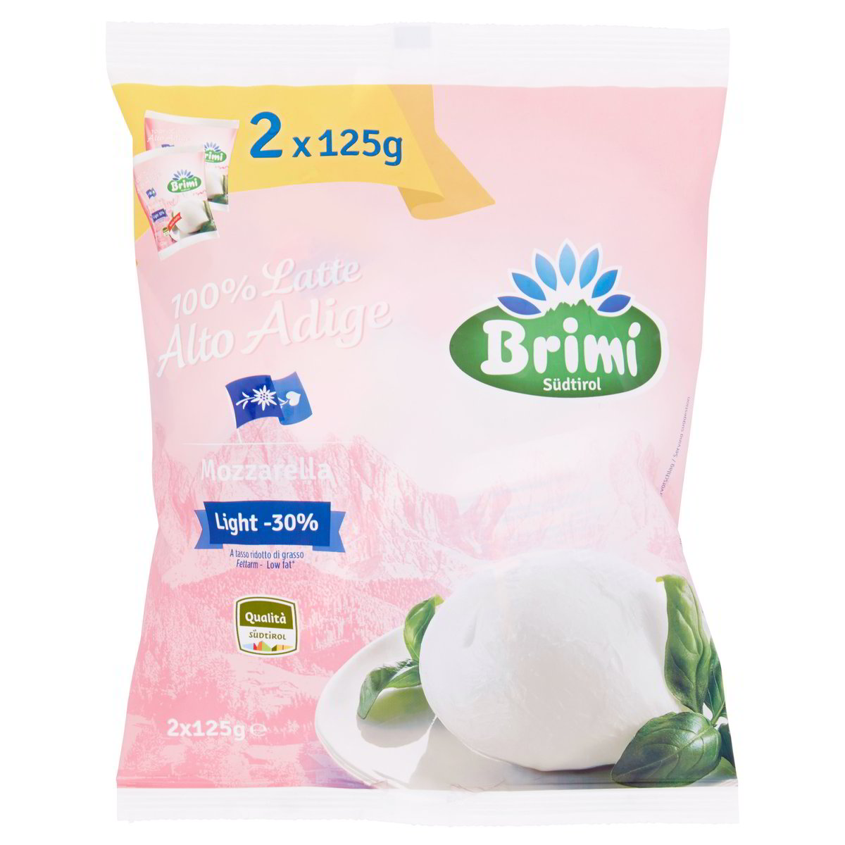 BRIMI MOZZARELLA LIGHT GR125X2 - l'ecommerce secondo Iper Tosano