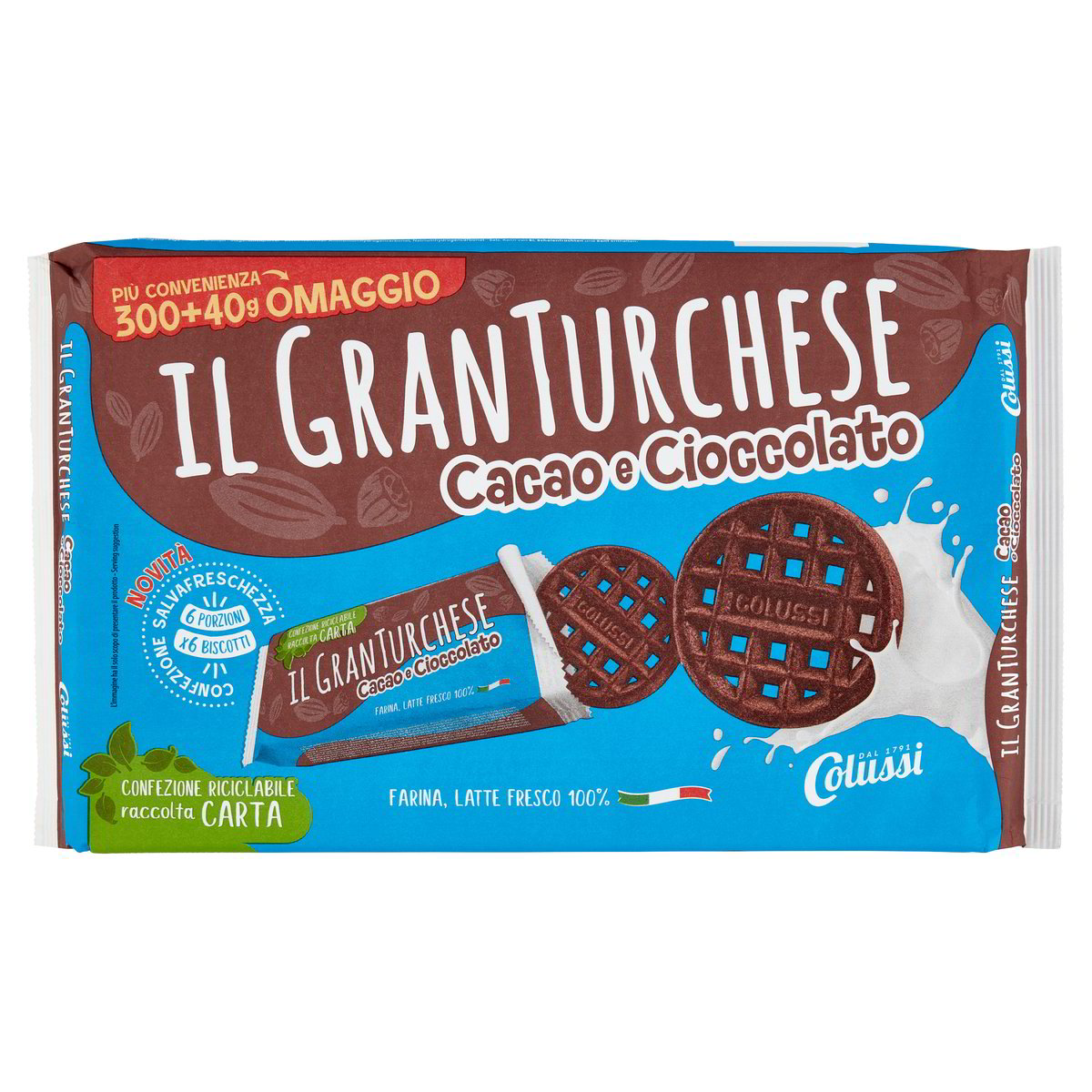GRANTURCHESE CACAO E CIOCCOLATO COLUSSI GR. 56,67 X 6 PZ. - l'ecommerce ...