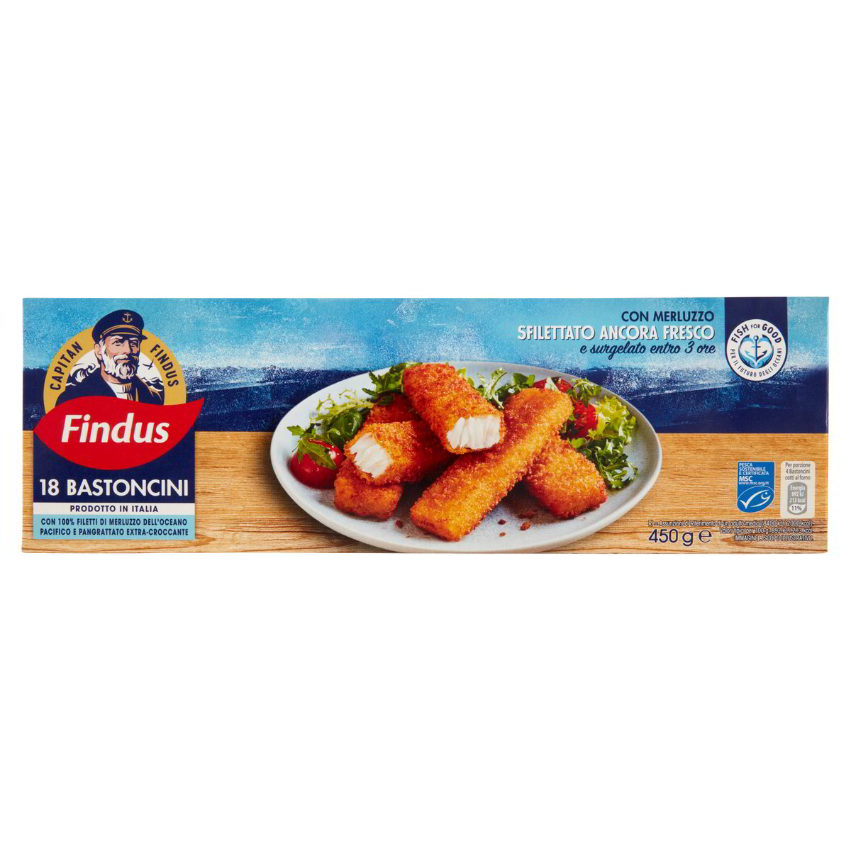 BASTONCINI DI MERLUZZO PANATI MSC FINDUS GR. 25 X 18 PZ. - l'ecommerce ...