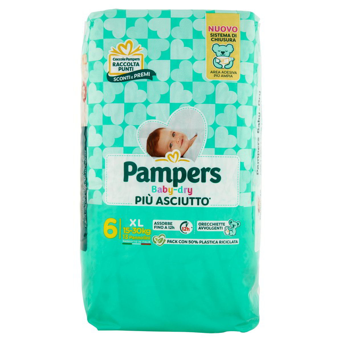 PANNOLINI BABY DRY DOWNCOUNT XL-TG.6-KG.15/30 PAMPERS X13 - l'ecommerce ...