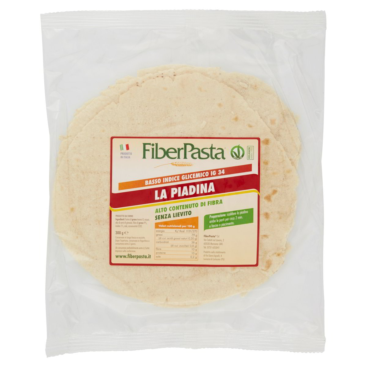 PIADINA SENZA LIEVITO FIBER PASTA GR. 300 - l'ecommerce secondo Iper Tosano