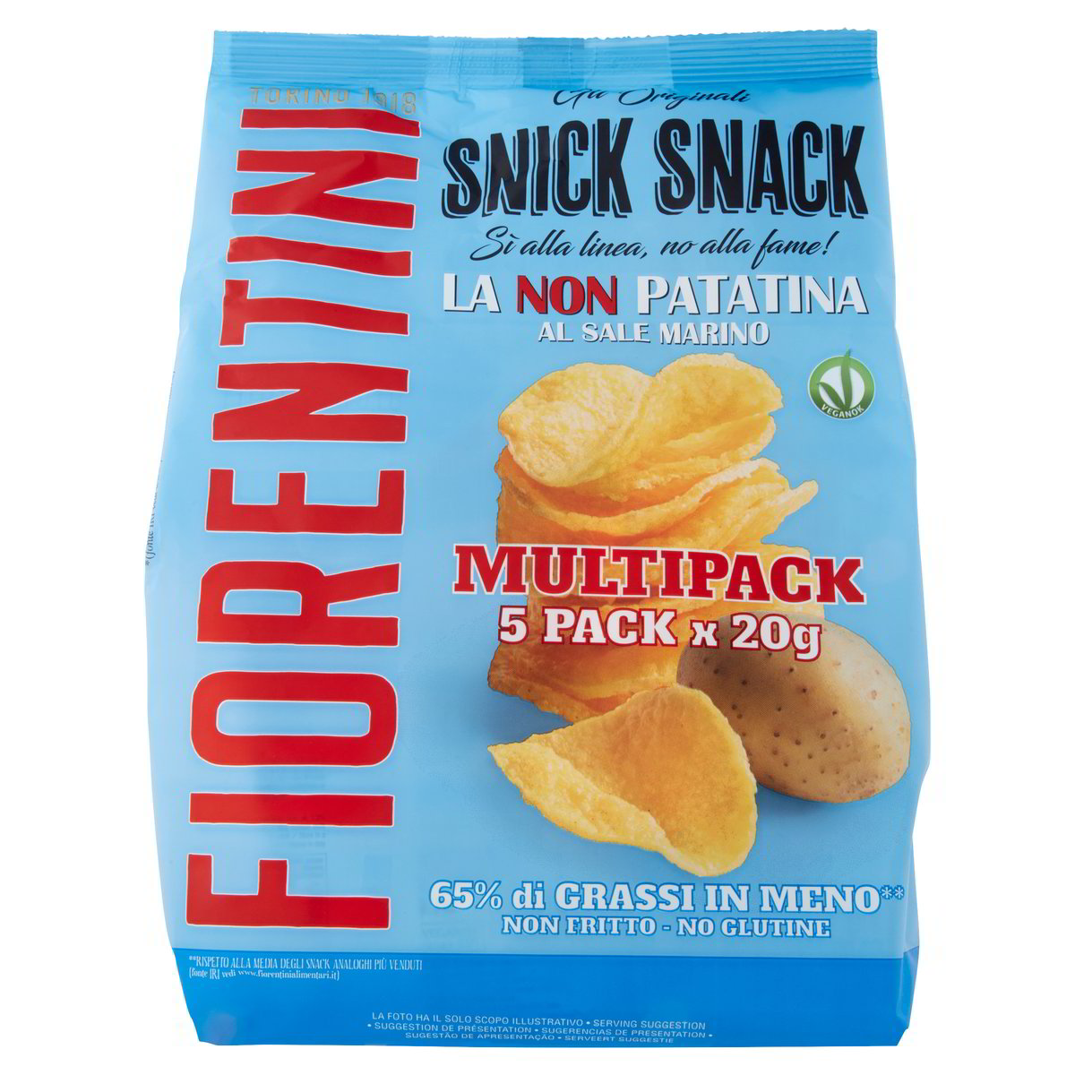SNICK-SNACK PAT LA NON PATATINA MULTIPACCO X5 FIORENTINI GR.100 - l ...