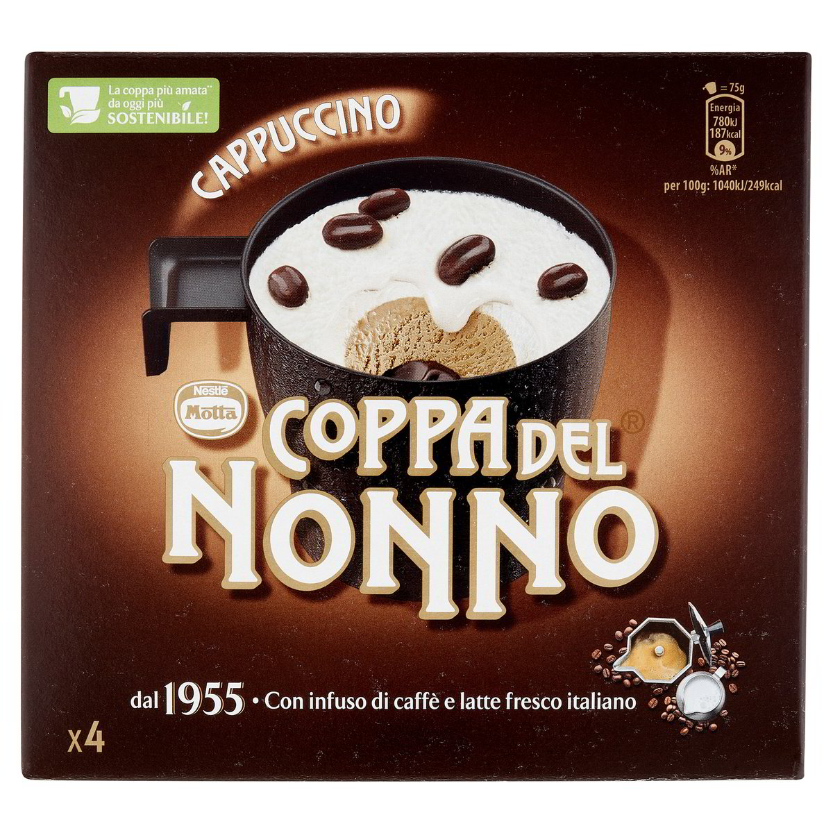 COPPA DEL NONNO CAPPUCCINO 4 PZ MOTTA GR. 300 - l'ecommerce secondo ...