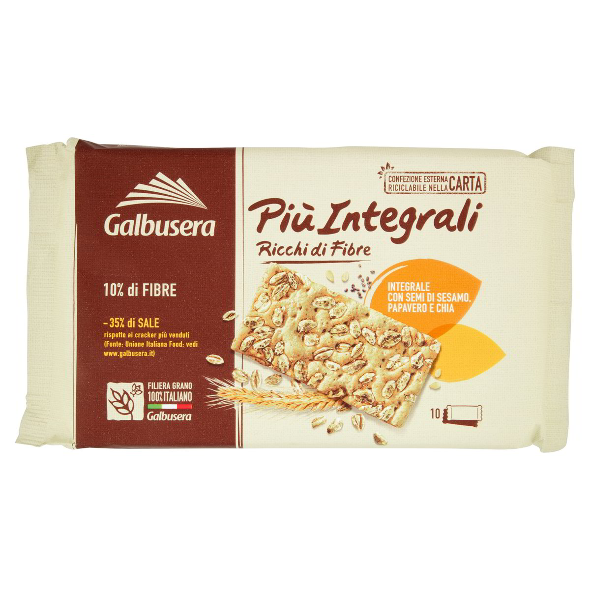 CRACKER INTEGRALI AI 5 CEREALI GALBUSERA GR. 380 - l'ecommerce secondo ...