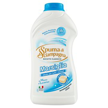 SAPONE BUCATO DI MARSIGLIA LIQUIDO ML.800 SPUMA DI SCIAMPAGNA ML.800 ...