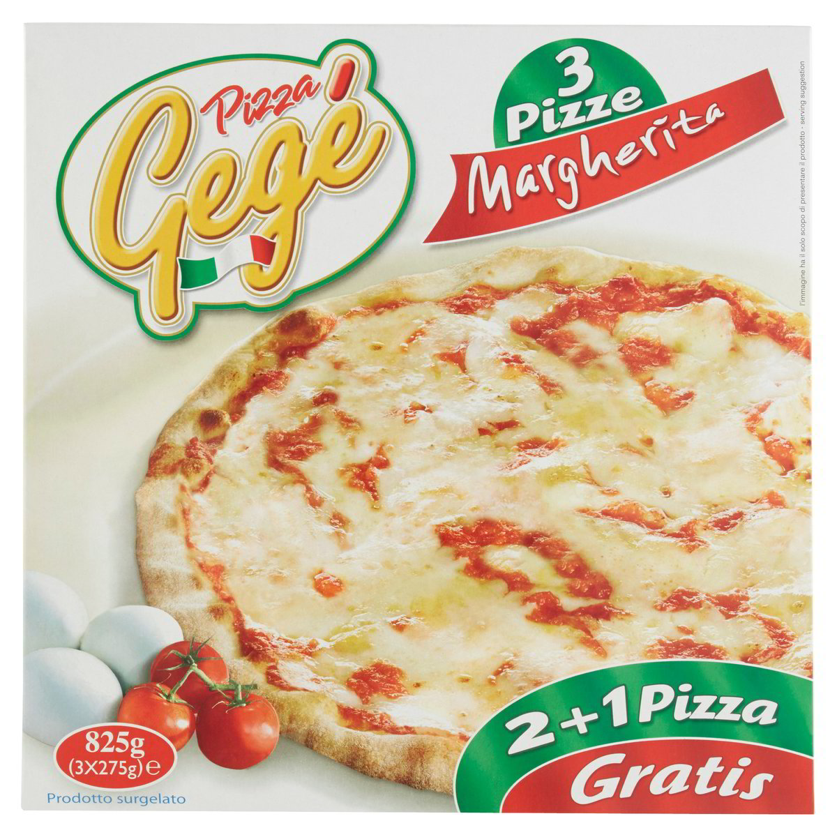 PIZZA MARGHERITA GEGÈ PZ. 3 GEGE' GR. 825 - l'ecommerce secondo Iper Tosano