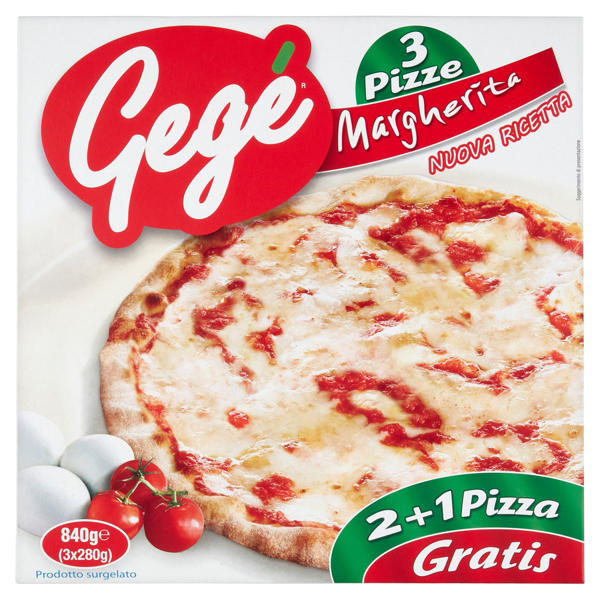 PIZZA MARGHERITA GEGÈ PZ. 3 GEGE' GR. 840 - l'ecommerce secondo Iper Tosano