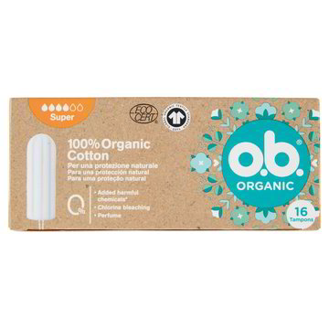 ASSORBENTI INTERNI ORGANIC SUPER X16 O.B. X16 - l'ecommerce secondo ...