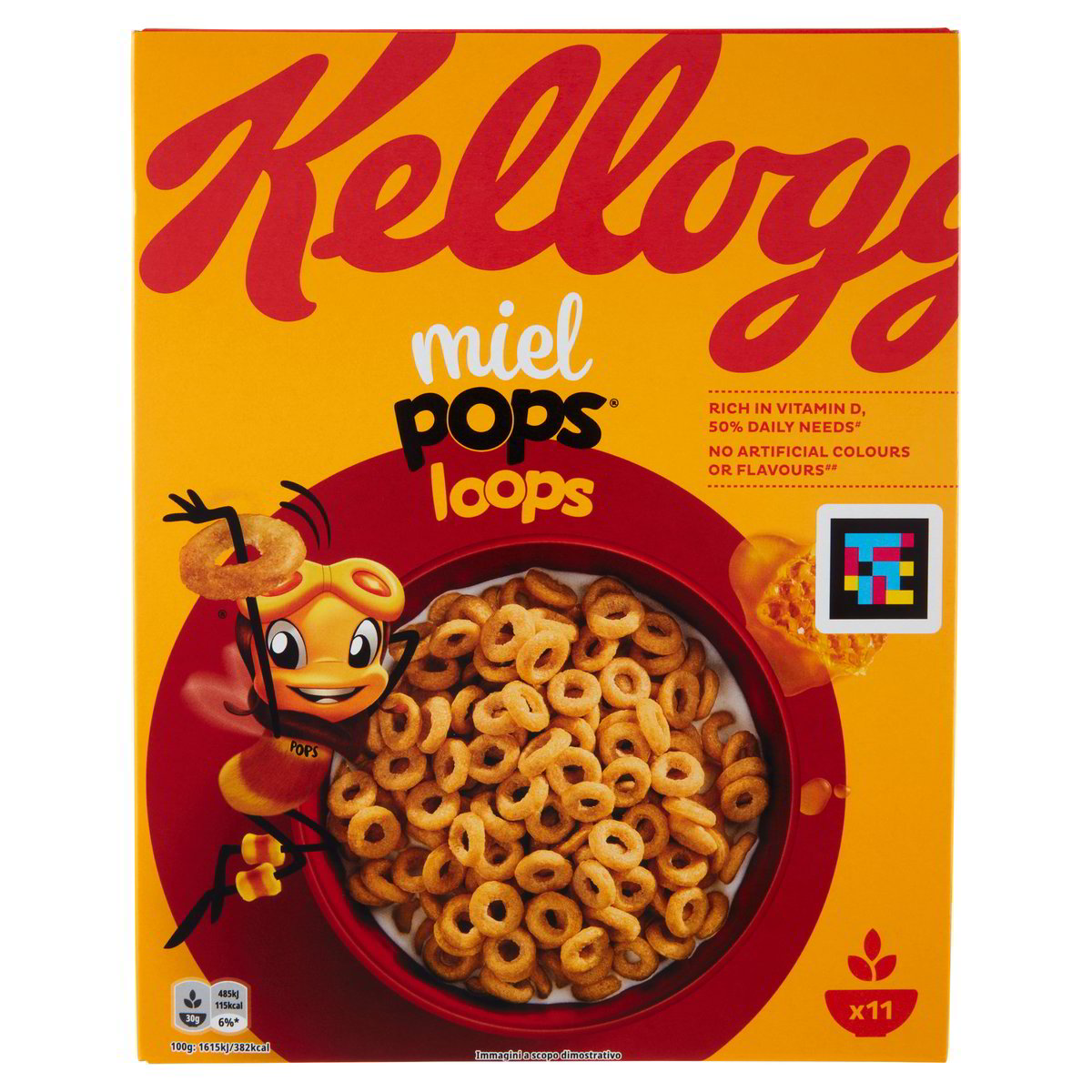 MIEL POPS LOOPS KELLOGG'S GR. 330 - l'ecommerce secondo Iper Tosano