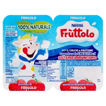 FRUTTOLO GUSTO FRAGOLA FRUTTOLO GR. 50 X 4 PZ. - l'ecommerce secondo ...