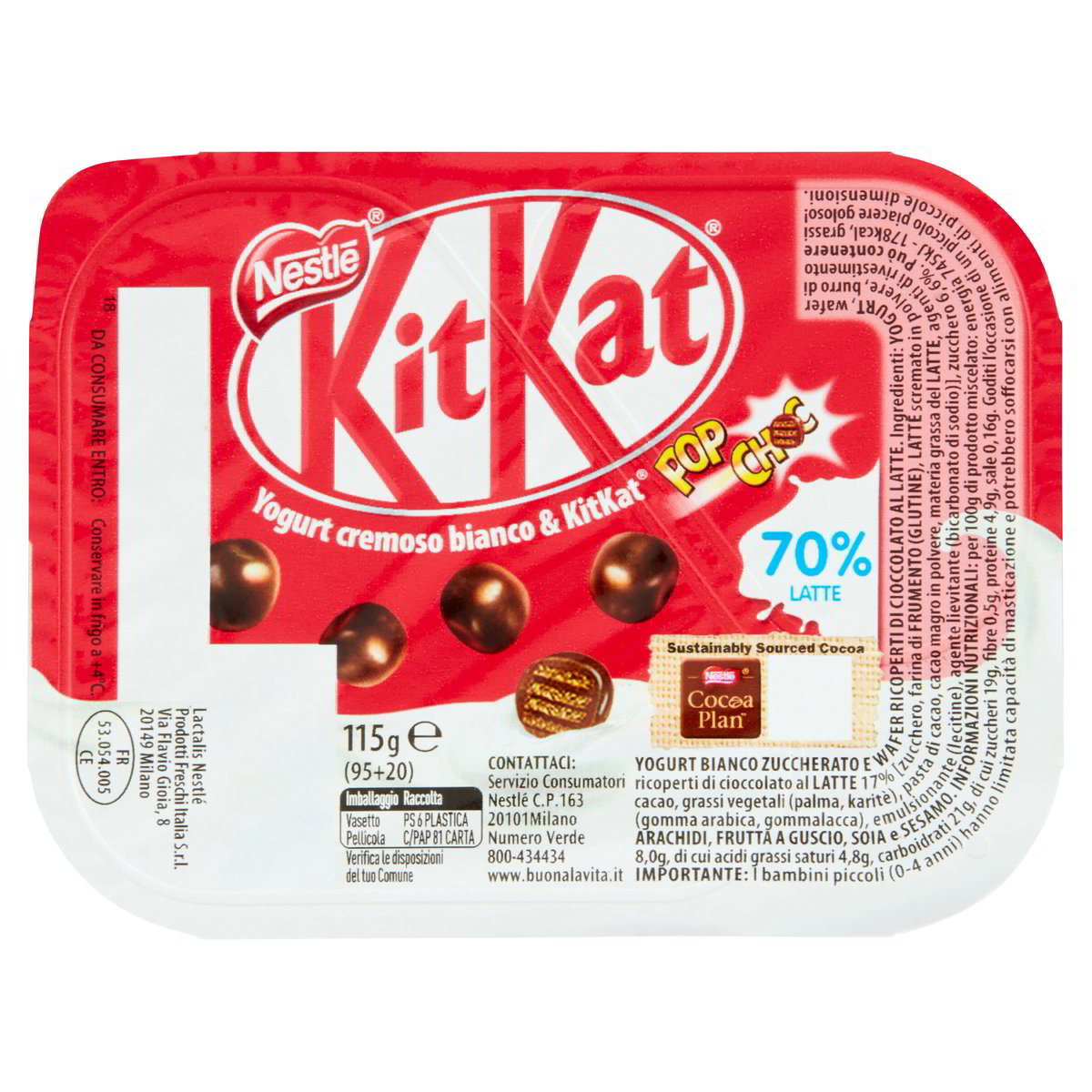 YOGURT CREMOSO BIANCO E KIT KAT KIT KAT GR. 115 - l'ecommerce secondo ...