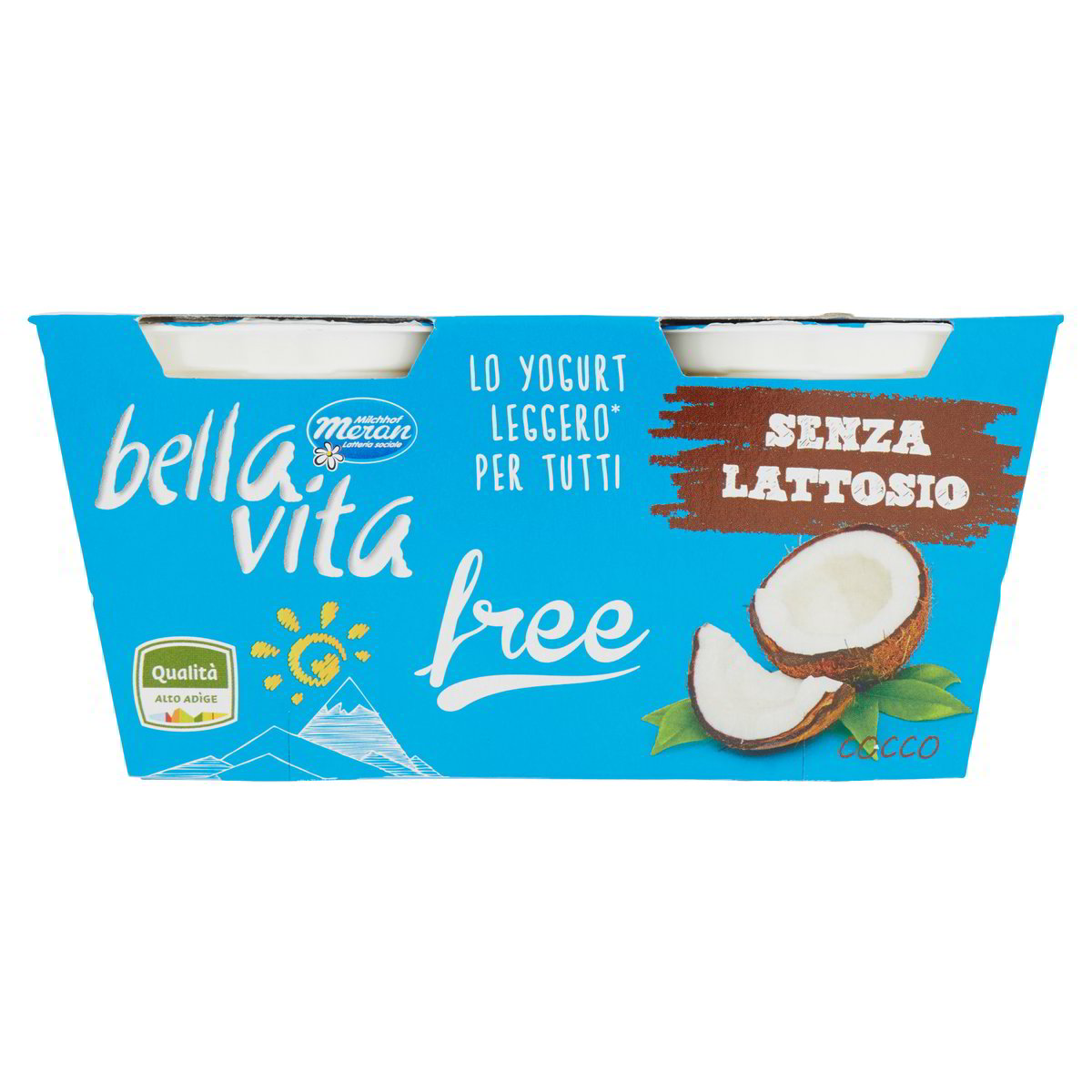 YOGURT MAGRO SENZA LATTOSIO GUSTO COCCO BELLA VITA GR. 125 X 2 PZ. - l ...