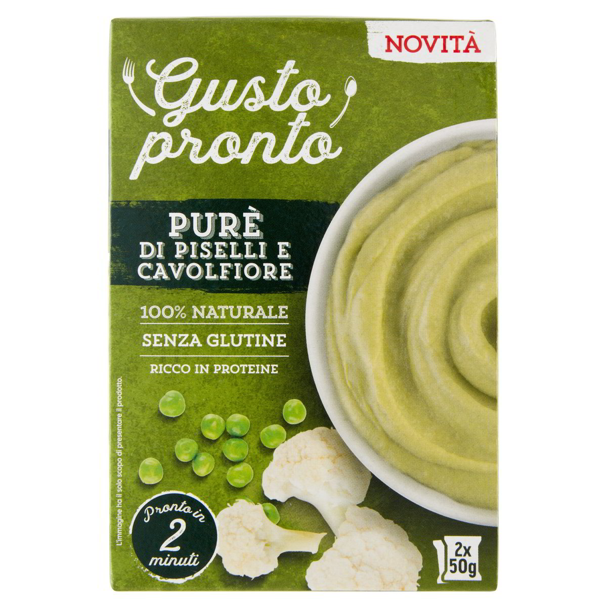 PURÈ DI PISELLI E CAVOLFIORE GUSTO PRONTO PEDON GR. 50 X 2 PZ. - l ...