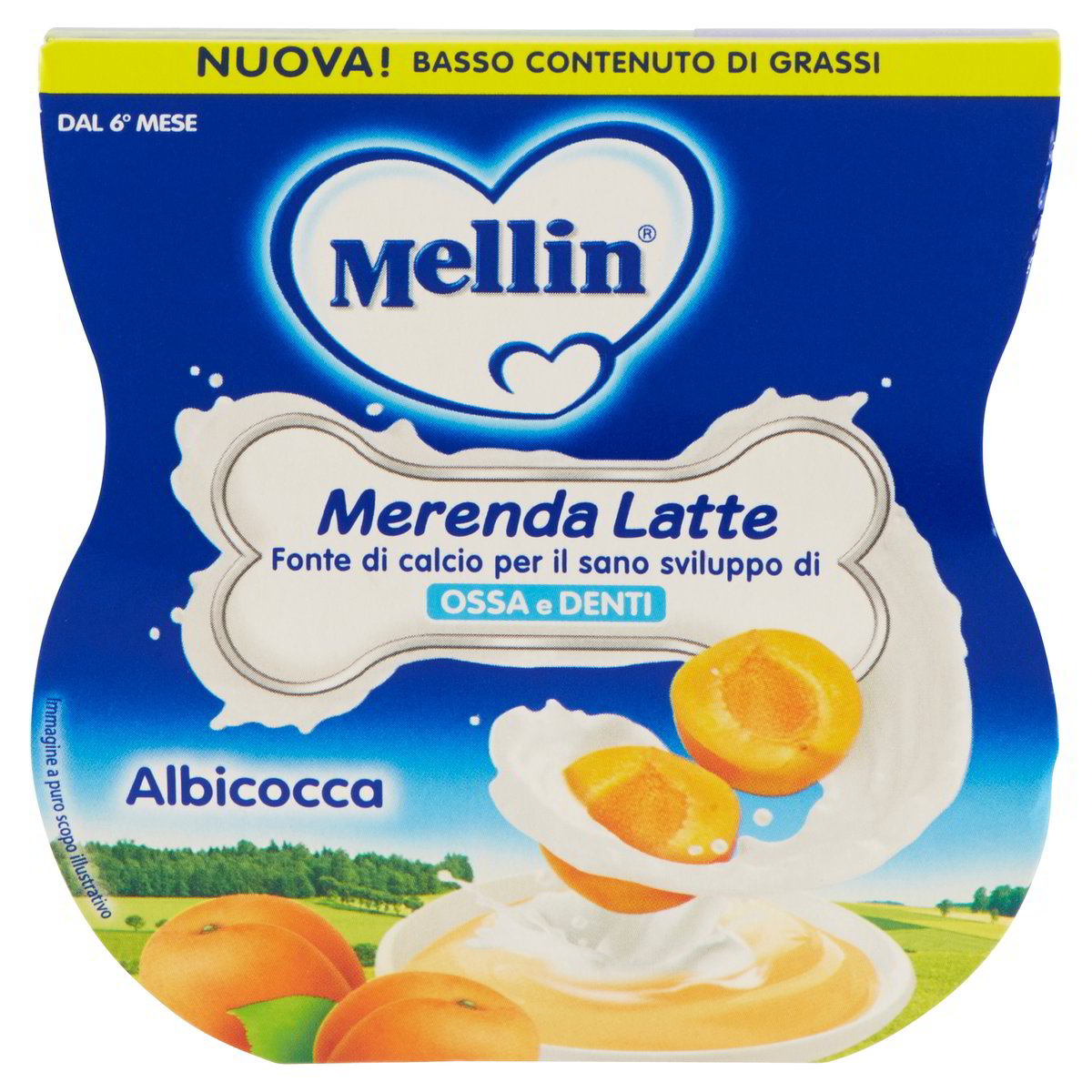 MERENDA LATTE/ALBICOCCA MELLIN GR.100X2 - l'ecommerce secondo Iper Tosano