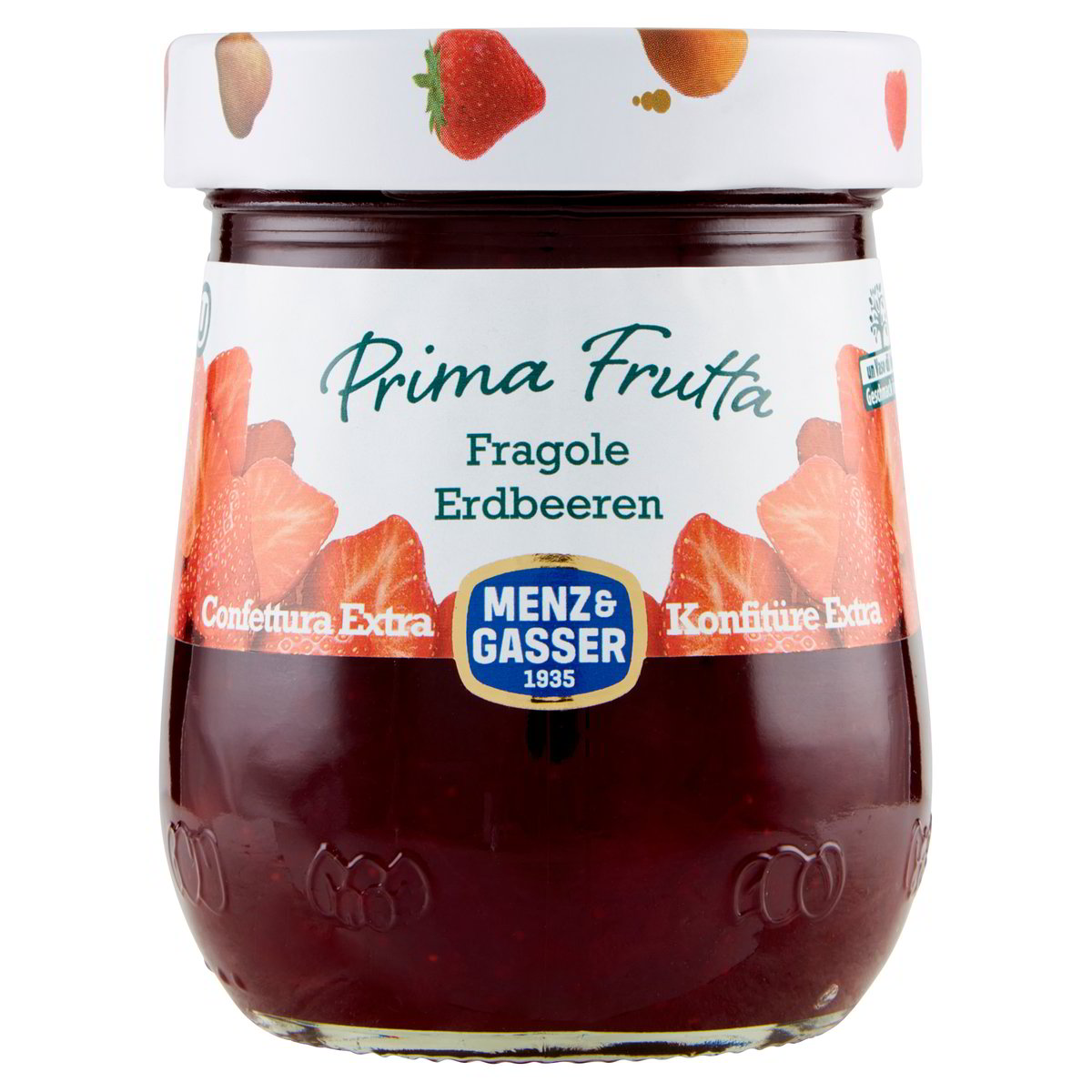 PRIMA FRUTTA CONFETTURA FRAGOLA MENZ&GASSER GR. 340 - l'ecommerce ...