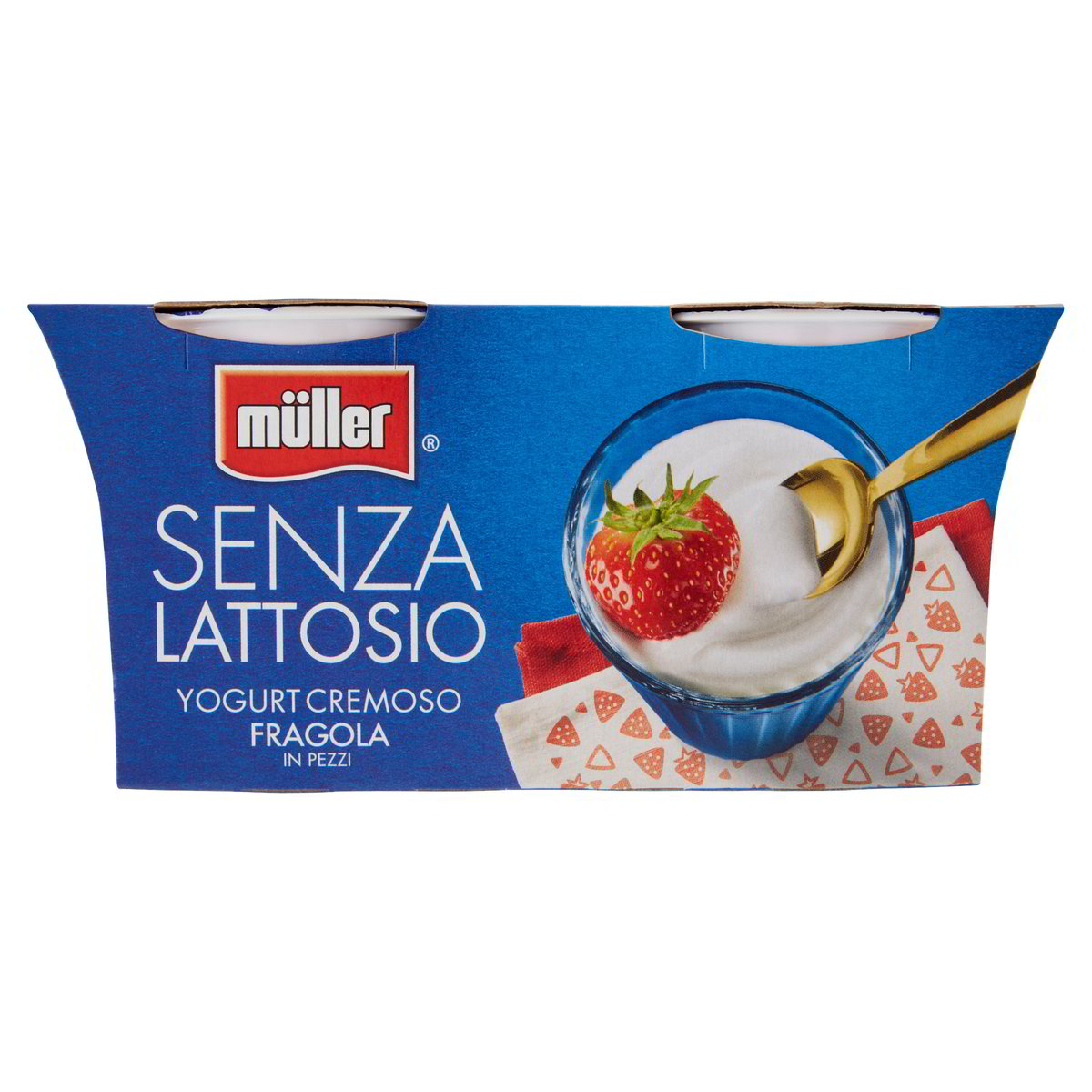 YOGURT CREMOSO CON FRAGOLA IN PEZZI MÜLLER GR. 125 X 2 PZ. - l ...