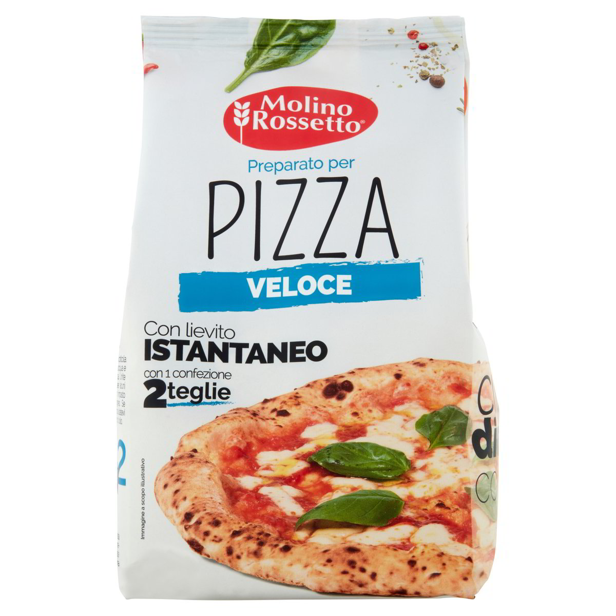 PREPARATO PER PIZZA CON LIEVITO ISTANTANEO MOLINO ROSSETTO GR. 750 - l ...