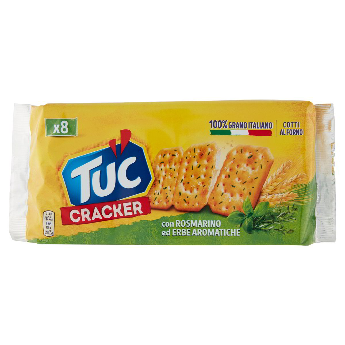 TUC CRACKER ROSMARINO ED ERBE AROMATICHE TUC GR. 31,25 X 8 PZ. - l ...