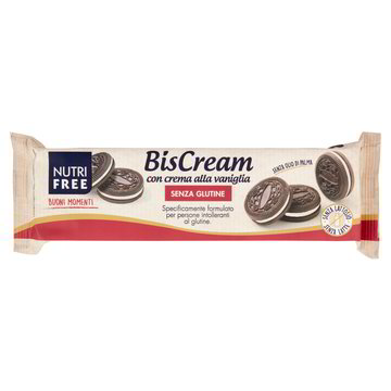 BISCREAM CON CREMA ALLA VANIGLIA SENZA GLUTINE NUTRI FREE GR.125 - l ...