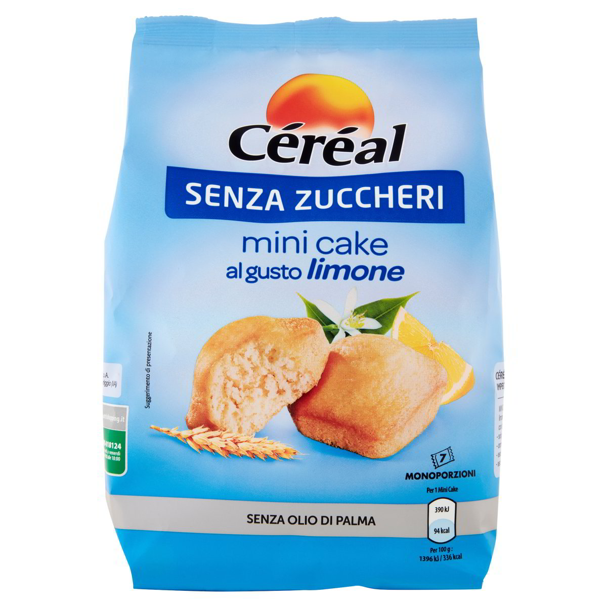 MINICAKE AL LIMONE SENZA ZUCCHERO CEREAL GR. 198 - l'ecommerce secondo ...